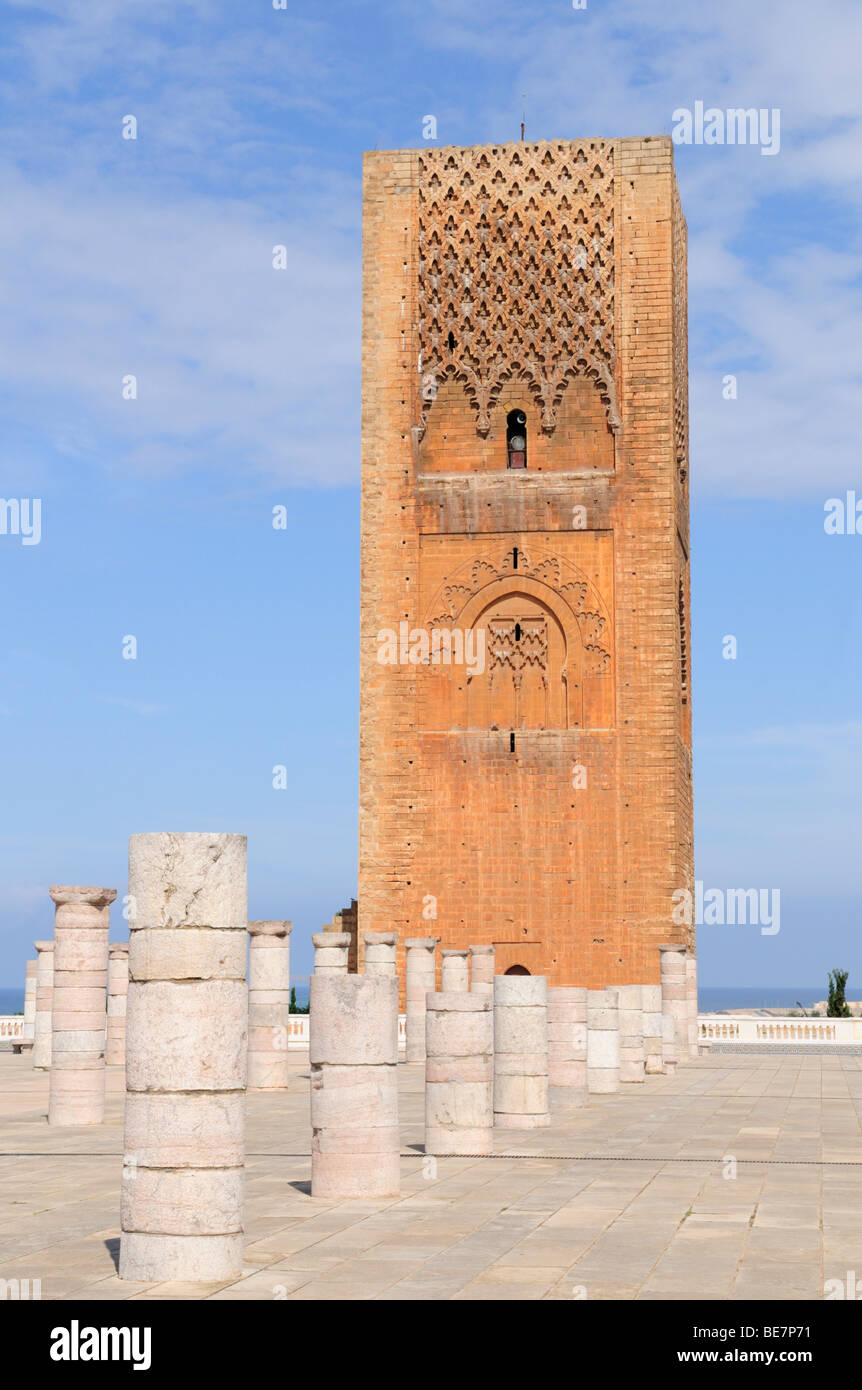 Le Tour Hassan, Hassan Tower, Rabat Morocco Stock Photo - Alamy