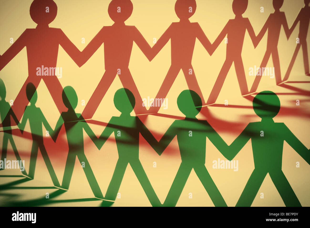 Paper Chain Dolls Stock Photo - Alamy