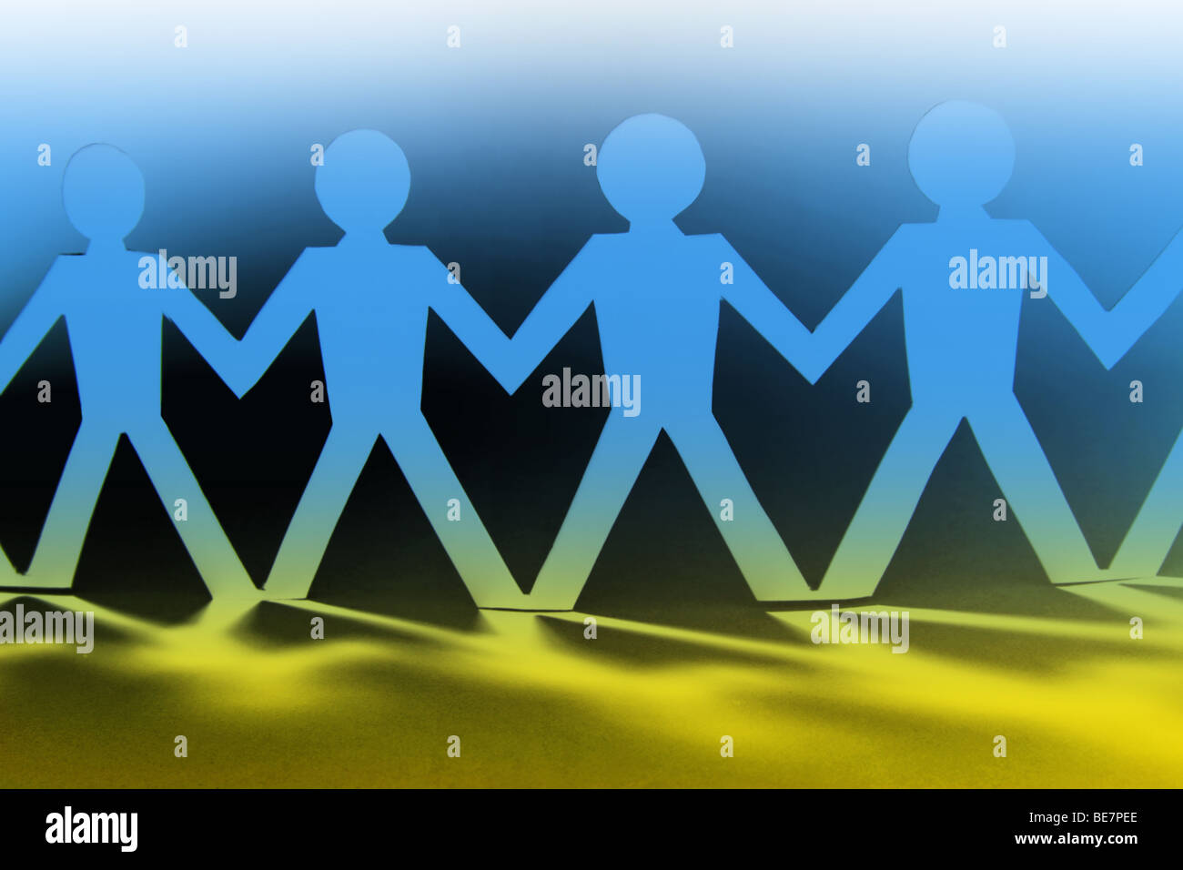 Paper Chain Dolls Stock Photo - Alamy