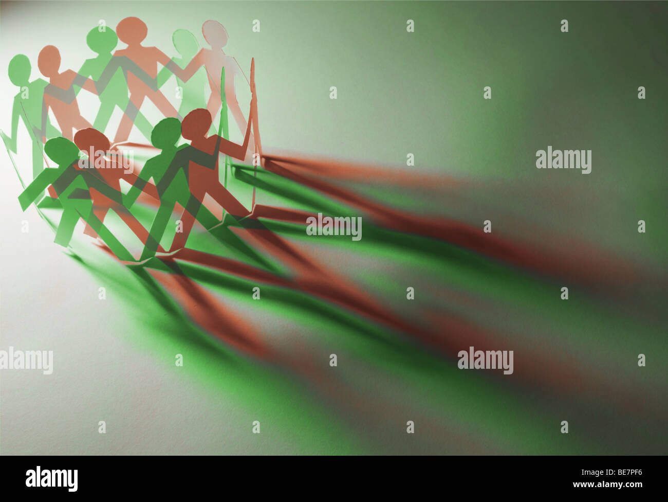 Paper Chain Dolls Stock Photo - Alamy