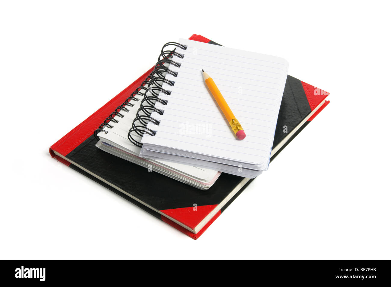 Pencil and Note Books Stock Photo - Alamy