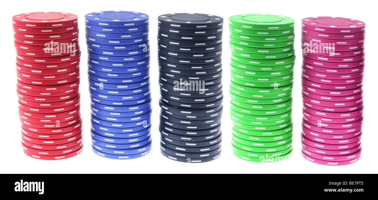 Stacks of Poker Chips Stock Photo - Alamy