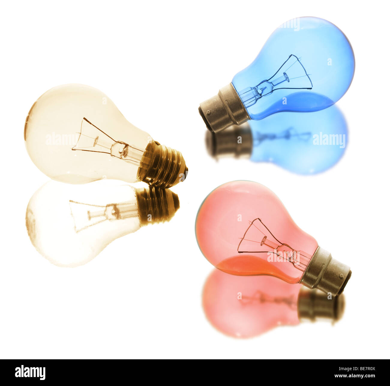 Coloured light bulbs hi-res stock photography and images - Alamy