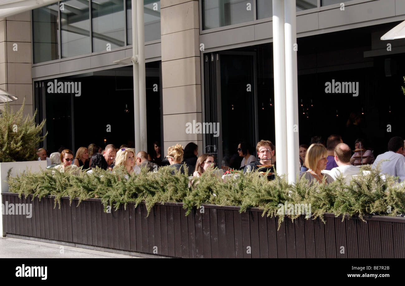 Southern Terrace Restaurants at Westfield Shopping Centre London Stock ...