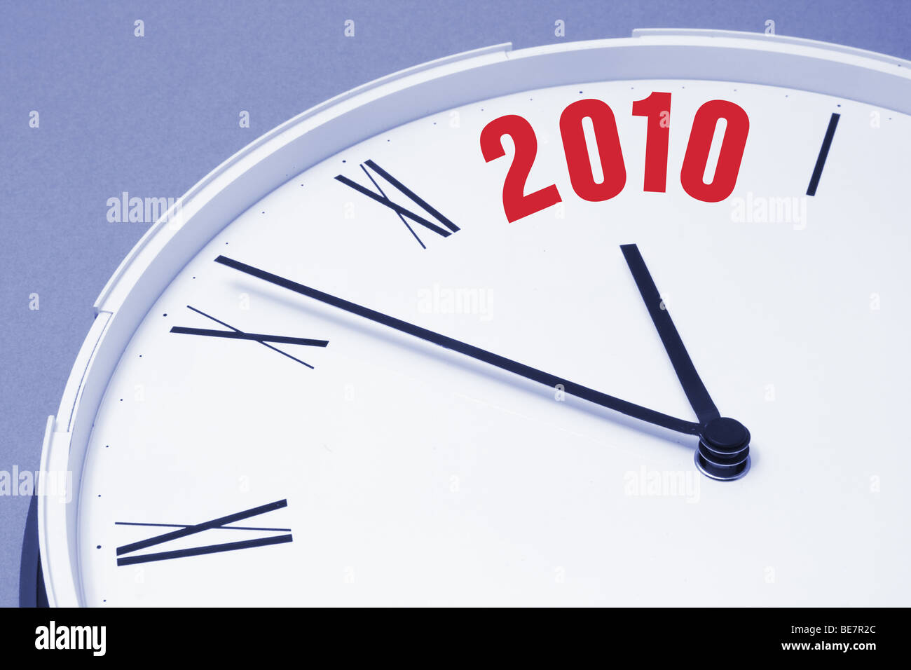 Clock and 2010 Stock Photo - Alamy