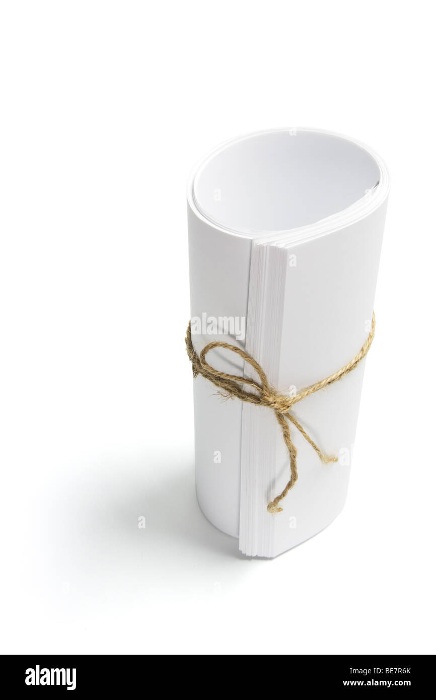 Roll of Papers Stock Photo - Alamy