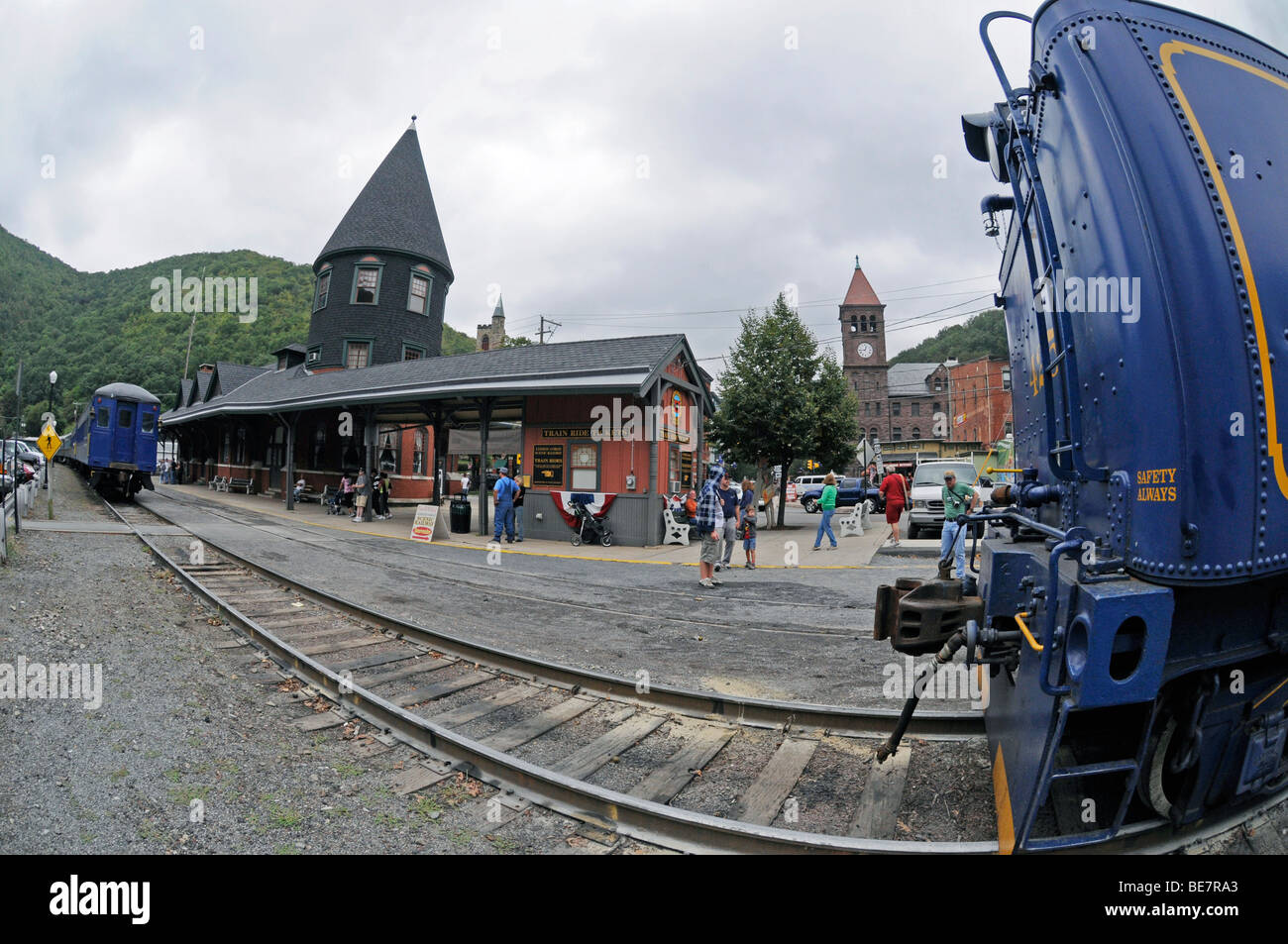 Mauch Chunk railroad station, Lehigh Gorge Scenic Railway, Jim Thorpe ...