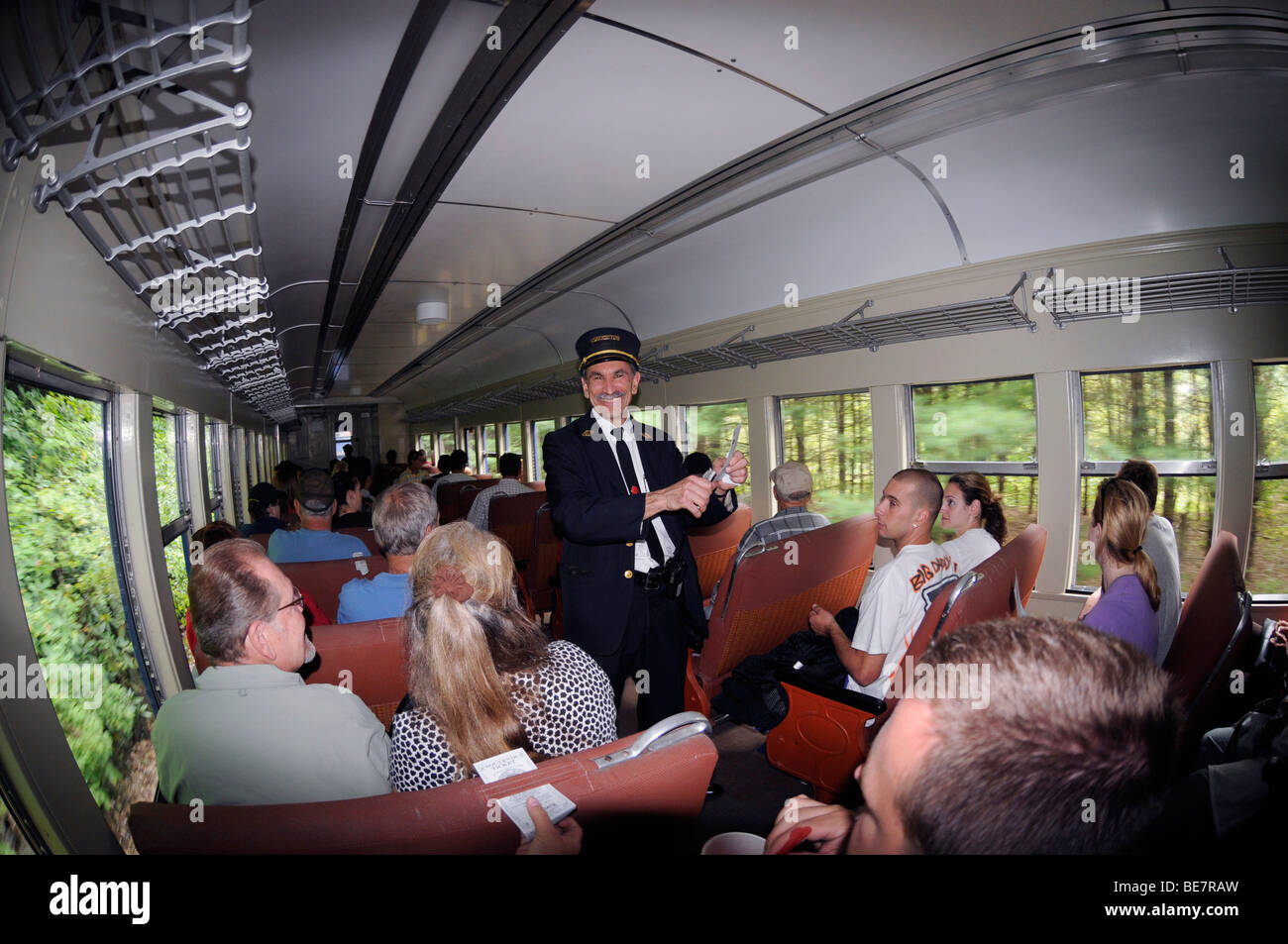 Scenic railroad train conductor hi-res stock photography and images - Alamy