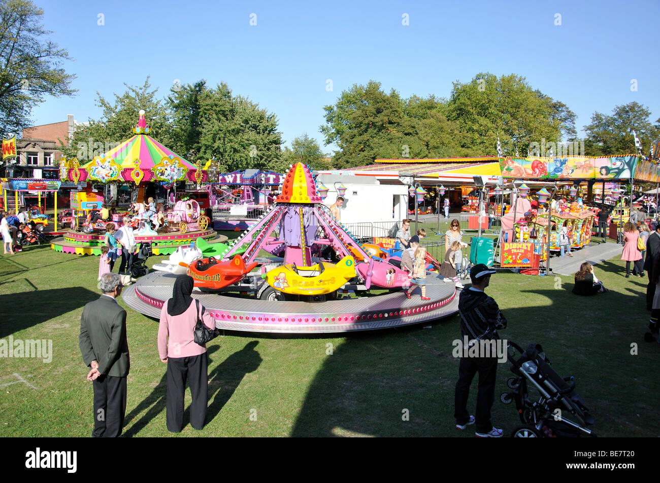 Funfair on Green, Chiswick High Road, Chiswick, London Borough of ...