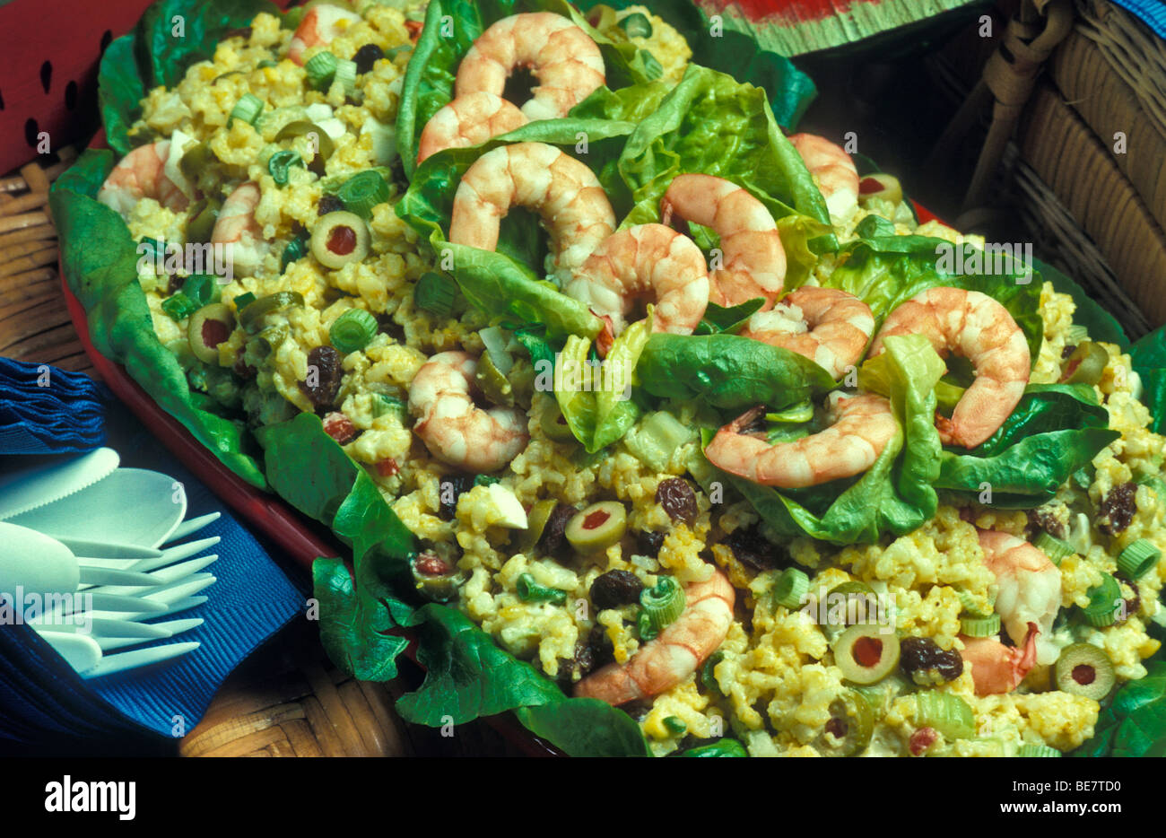 country kitchen recipe farm style picnic Stock Photo - Alamy