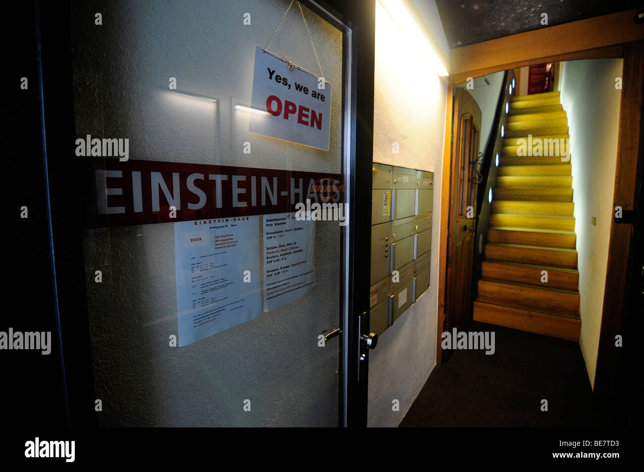 Interior of the Einstein house in Bern, Switzerland, where the famous ...