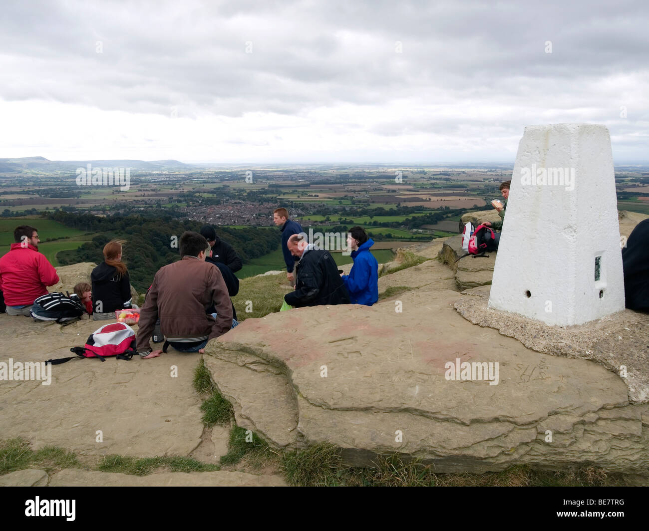 Roseberry topping summit top hi-res stock photography and images - Alamy