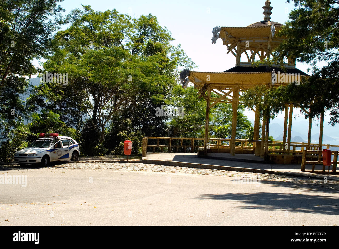 Chinese view inside Tijuca National Forest Park, Rio de Janeiro, Brazil ...