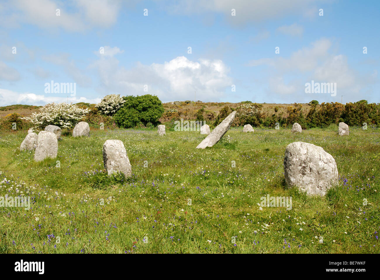 Boscawen un stone circle hi-res stock photography and images - Alamy