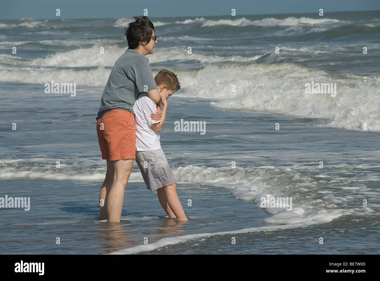 Kids at the Beach, Florida Stock Photo - Alamy