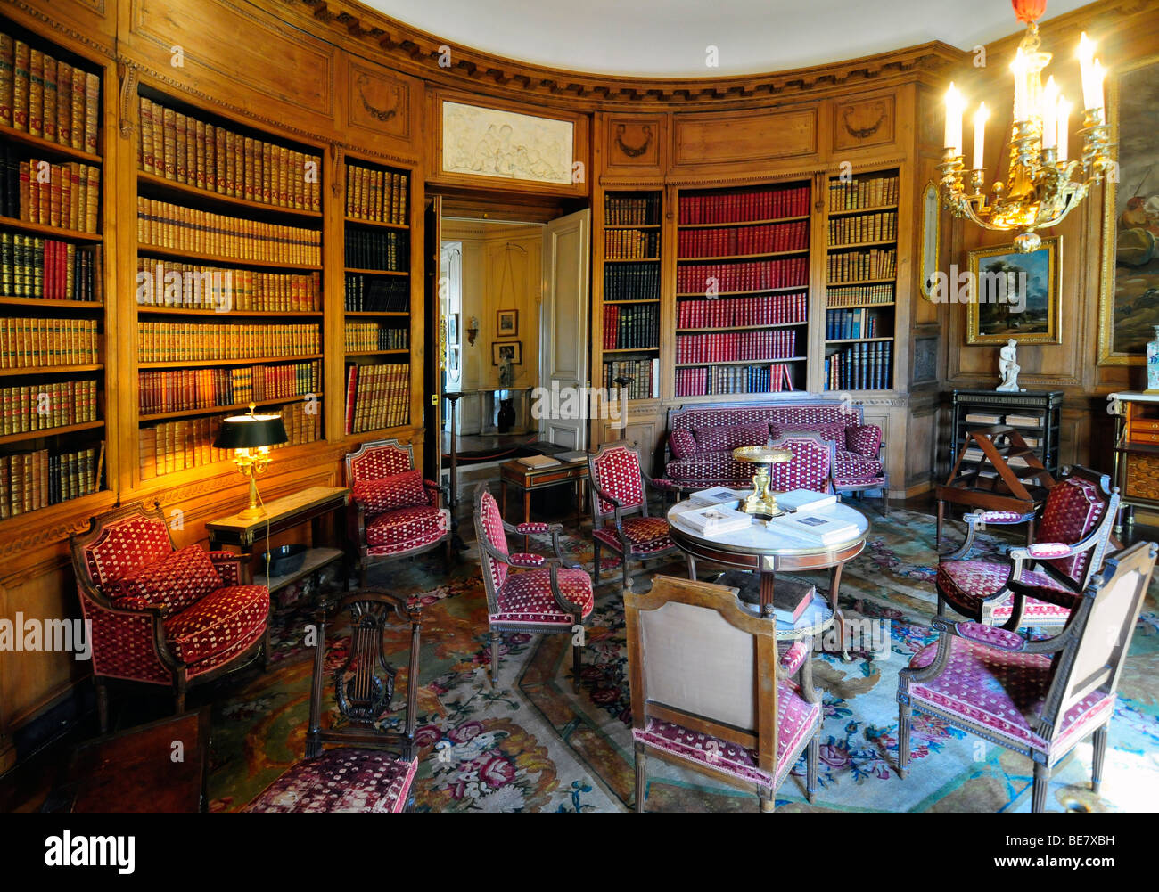 Interior of the museum Nissim de Camondo, a well-preserved 19th century ...