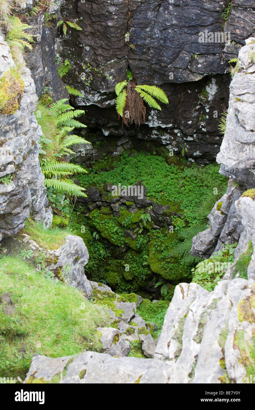Long Kin West pot in the Yorkshire Dales National Park, UK Stock Photo ...