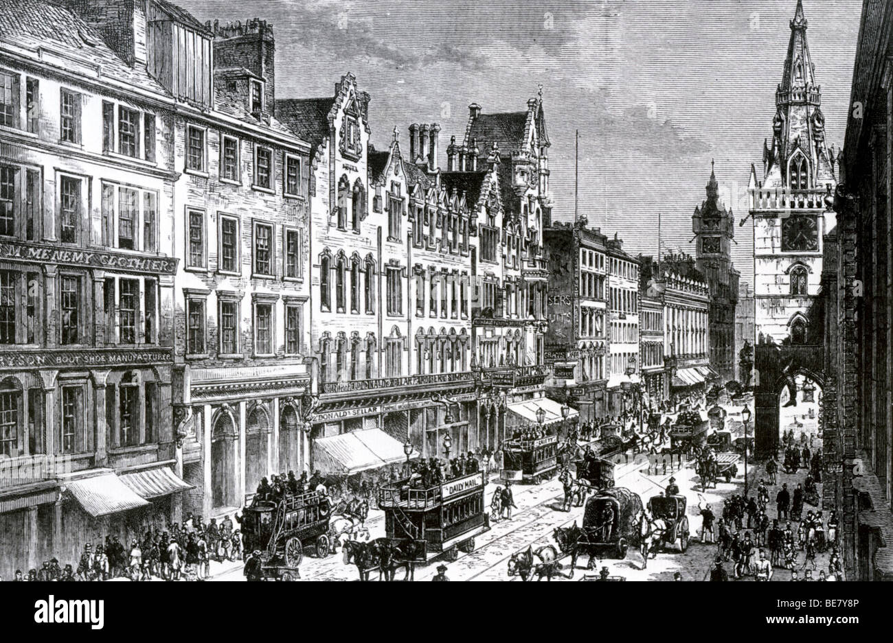 GLASGOW, Scotland - Trongate about 1900 Stock Photo - Alamy