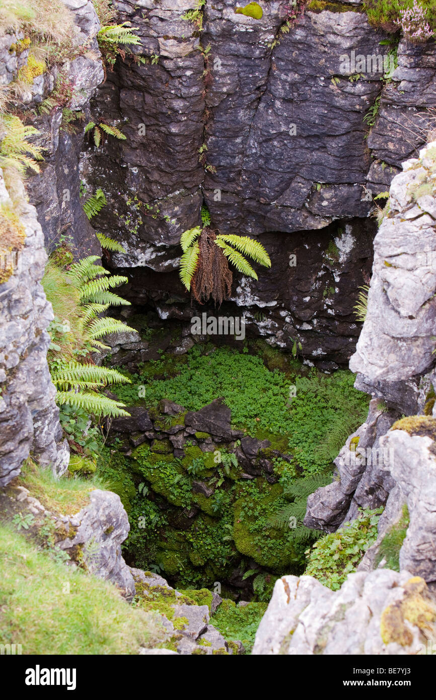 Long Kin West pot in the Yorkshire Dales National Park, UK Stock Photo ...