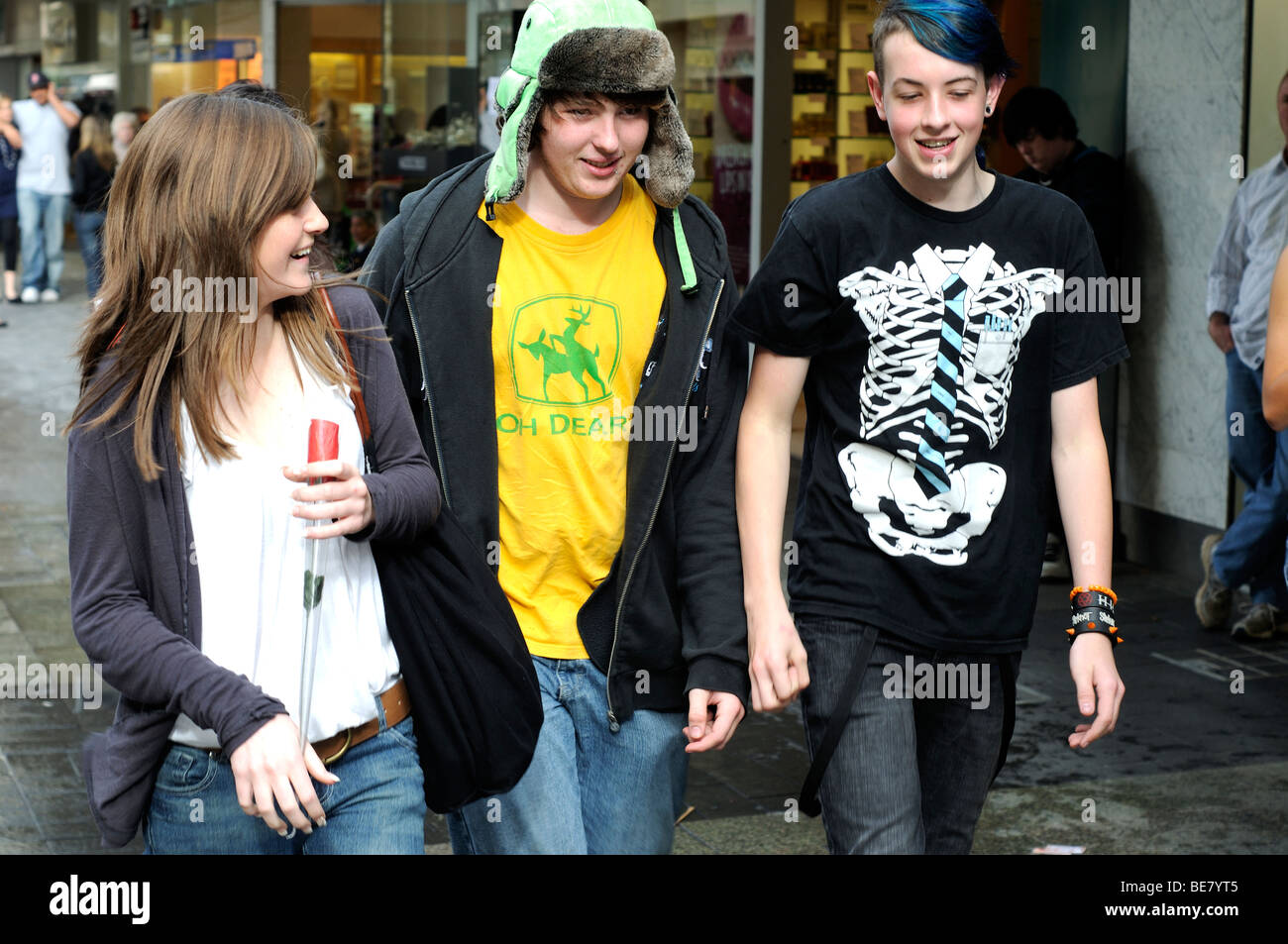 murray street mall perth western australia Stock Photo - Alamy