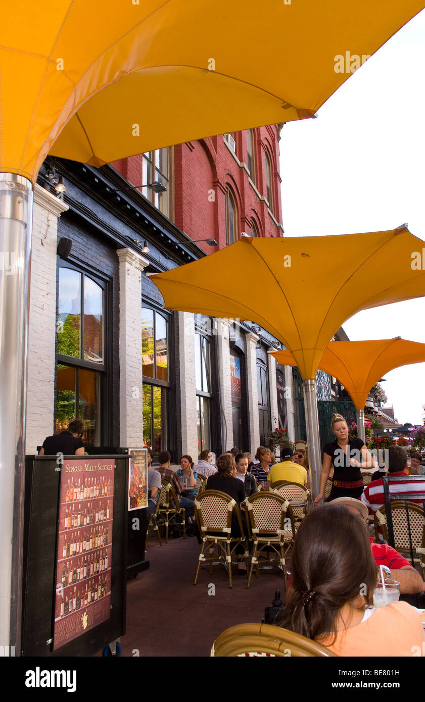 Relaxing at bar on Rideau Street in Ottawa Ontario Canada Stock Photo ...
