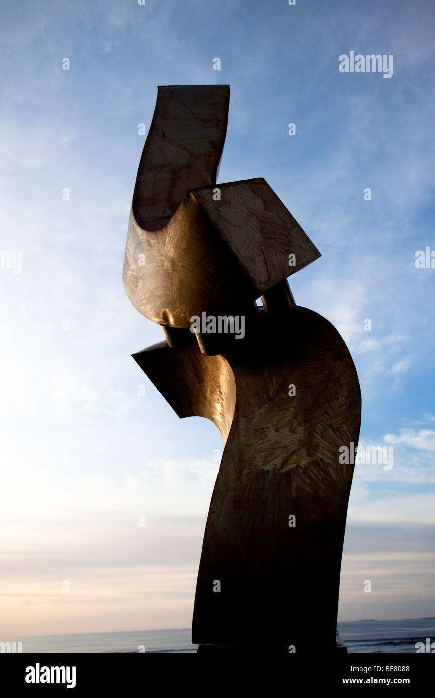 The steel Monument which is located on the seafront at strandhill in ...