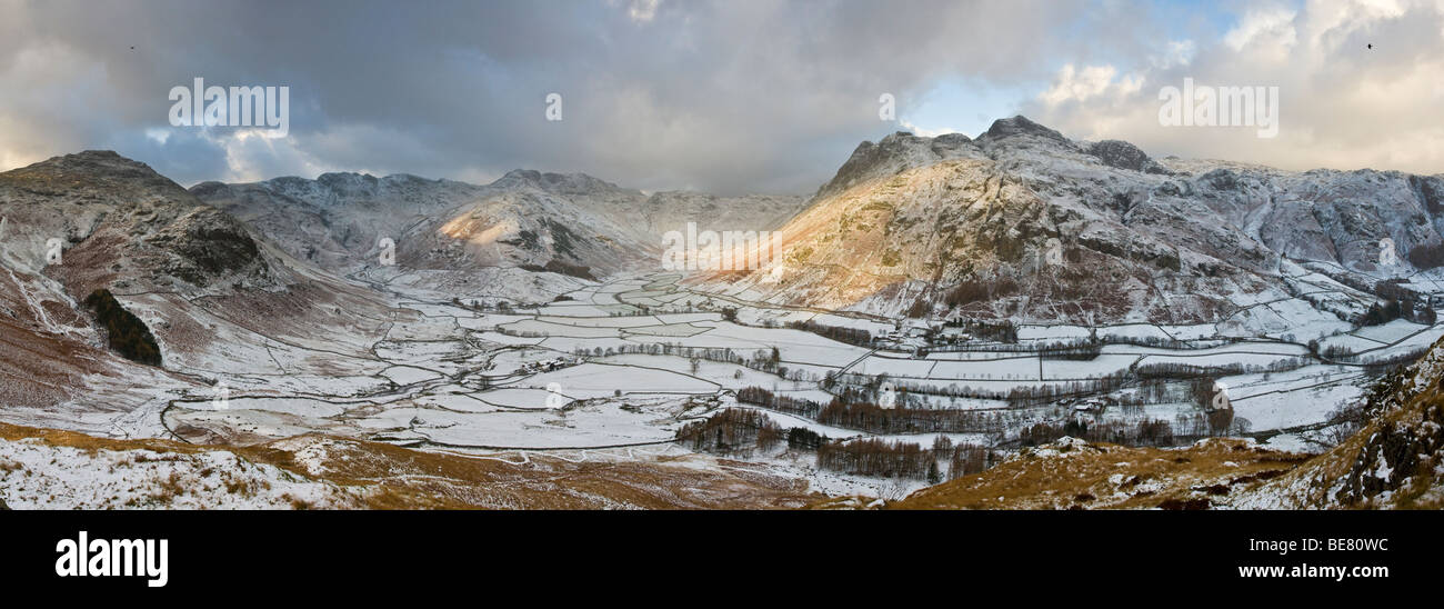 Langdale Pikes from Side Pike, Lake District, Cumbria, England Stock ...