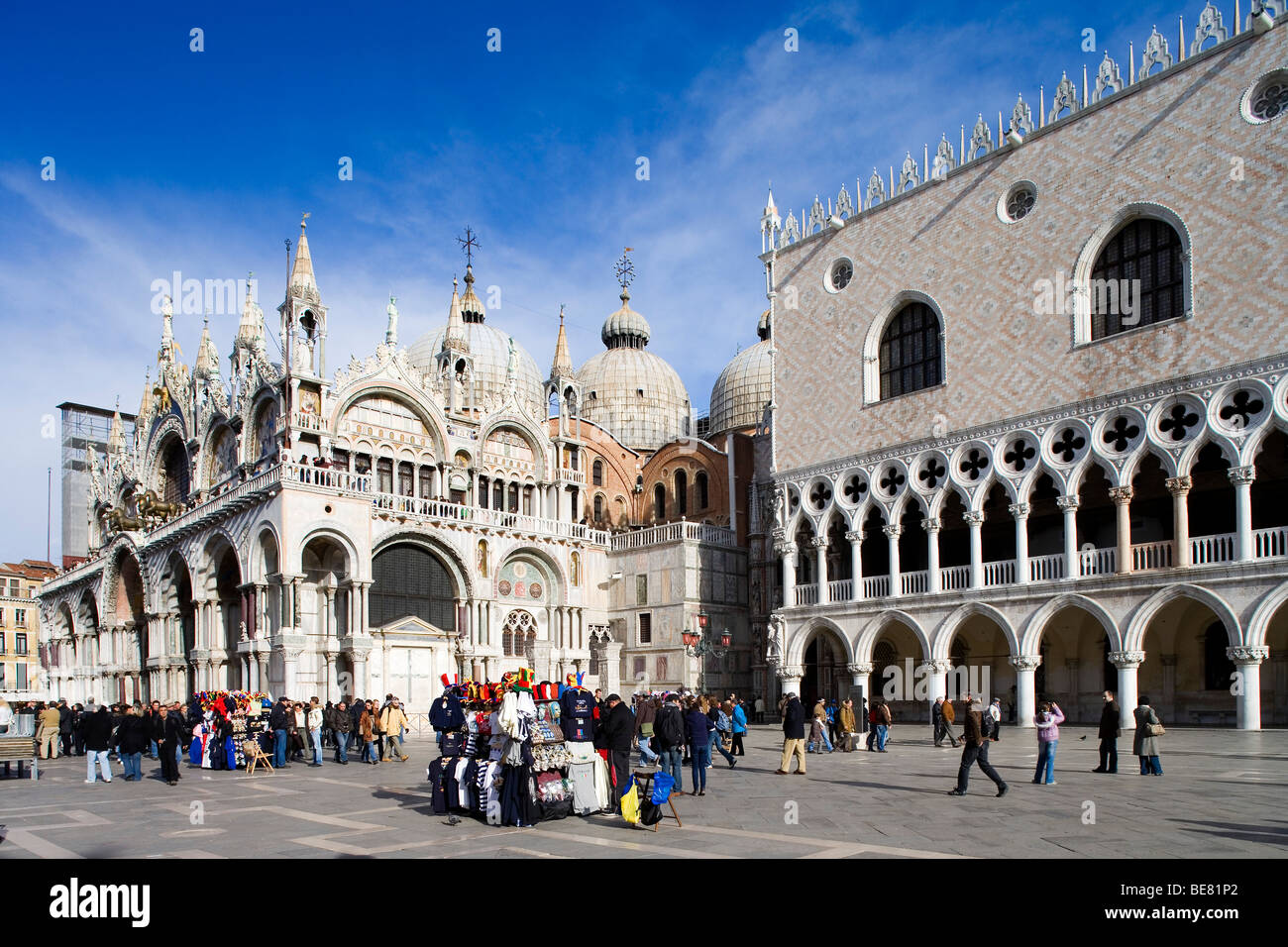 St Mark's Square, Piazza San Marco, with Basilica San Marco and Doges ...
