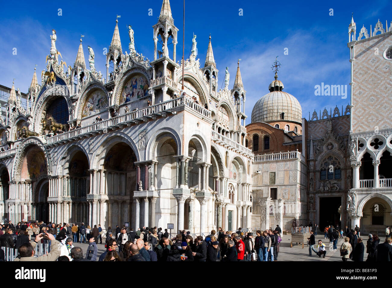 St Mark's Square, Piazza San Marco, with Basilica San Marco and Doges ...
