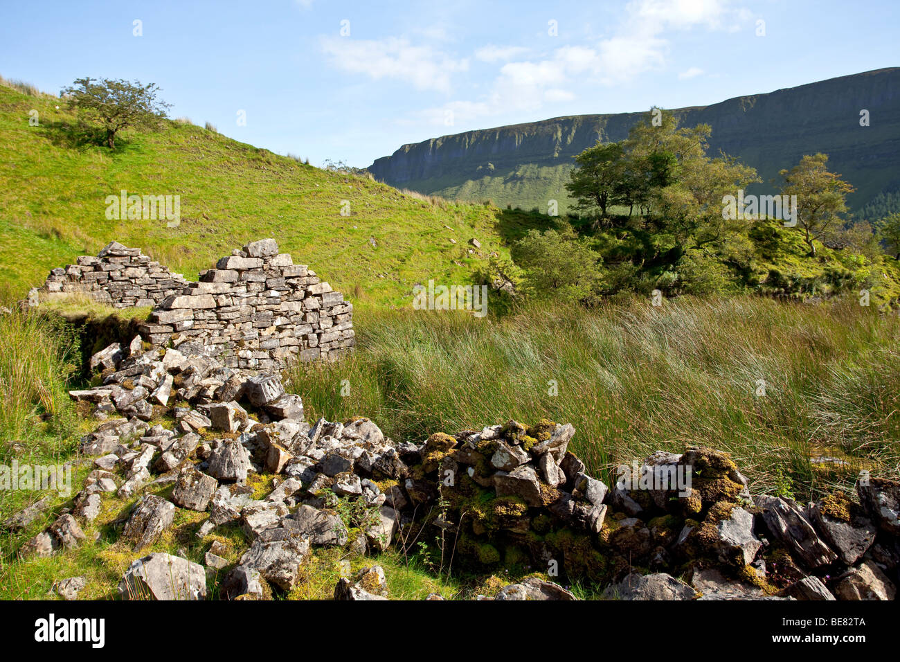 A derelict stone cottage in the Irish countryside Stock Photo - Alamy