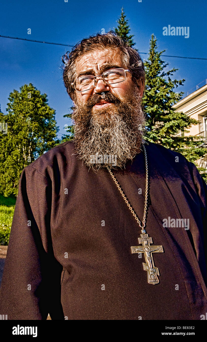 Portrait of Priest in Russian Orthodox Church in Beautiful in famous ...