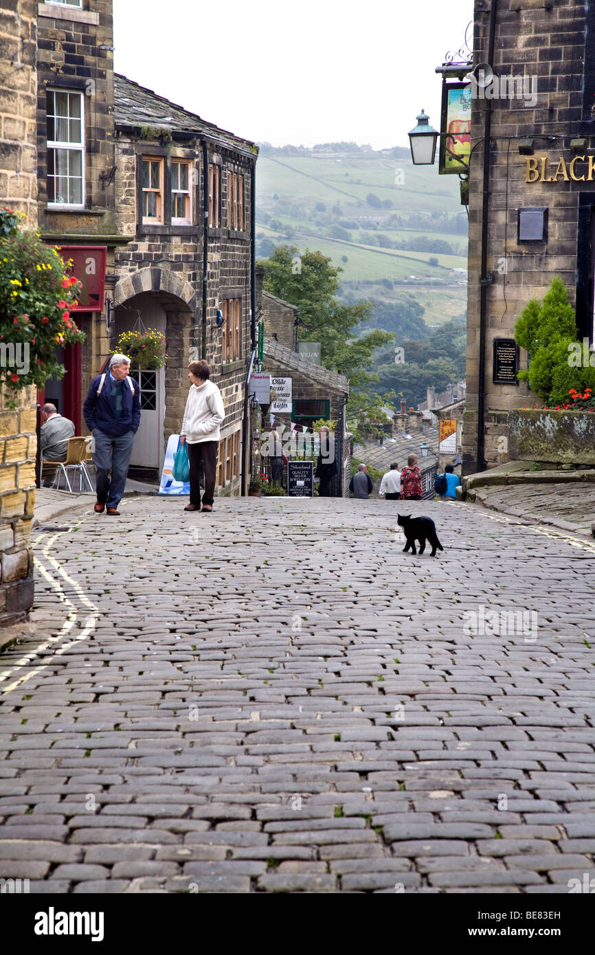 The top of main street in haworth hi-res stock photography and images ...