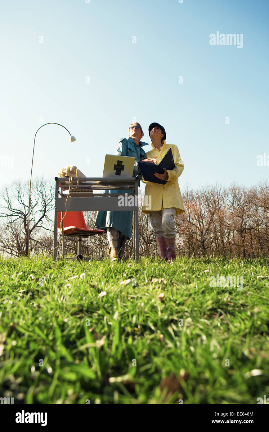 Office Desk In Grass Field High Resolution Stock Photography and Images ...