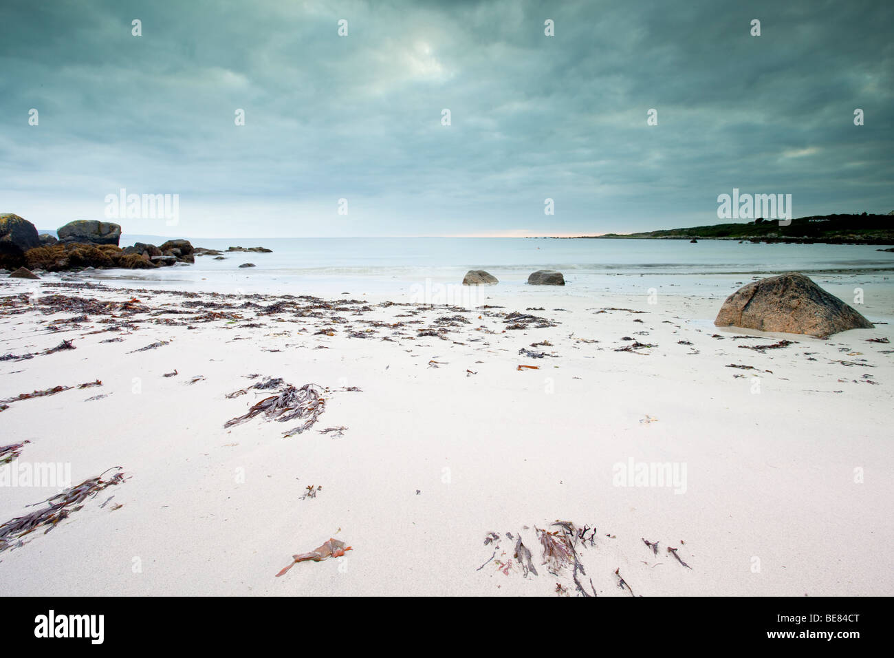 The beach at port mhuirbigh on inishmor on the aran islands Stock Photo ...