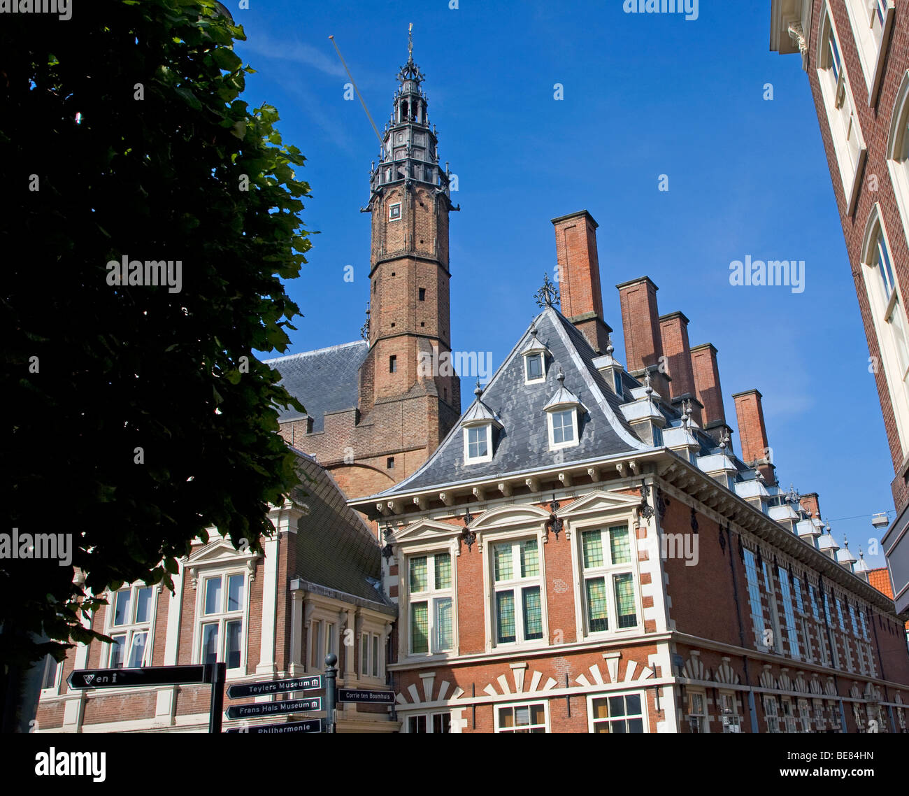 Historic buildings Grote Mart Haarlem Holland Stock Photo - Alamy