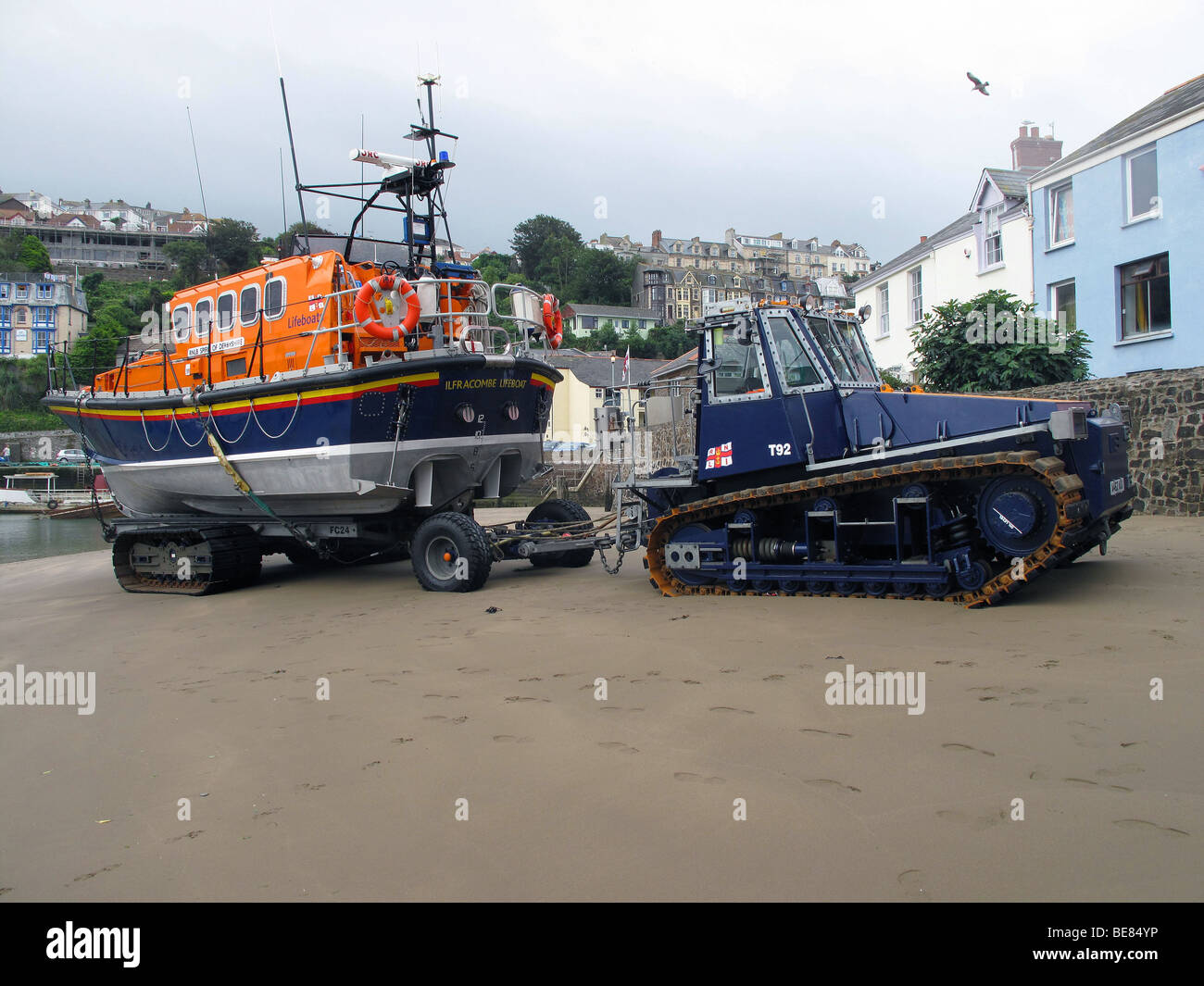 The Mersey class RNLI Lifeboat base out of Ilfracombe, North Devon ...