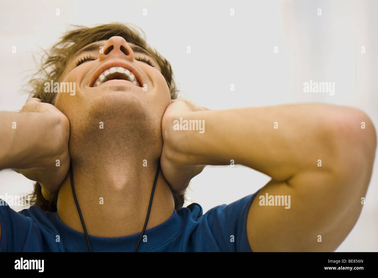 Man leaning over from front hi-res stock photography and images - Alamy