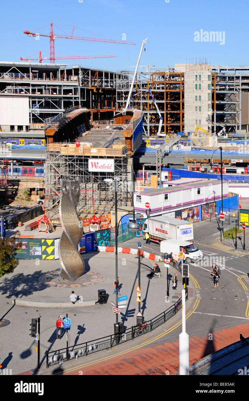 Stratford East London Westfield shopping complex building construction ...