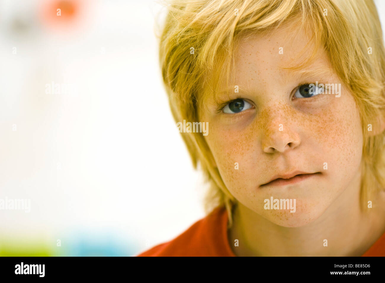 Boy with look of disappointment Stock Photo - Alamy