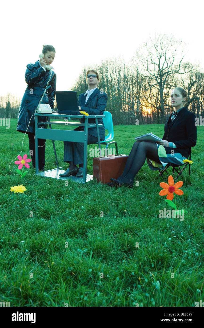 Empty office chair and briefcase hi-res stock photography and images ...