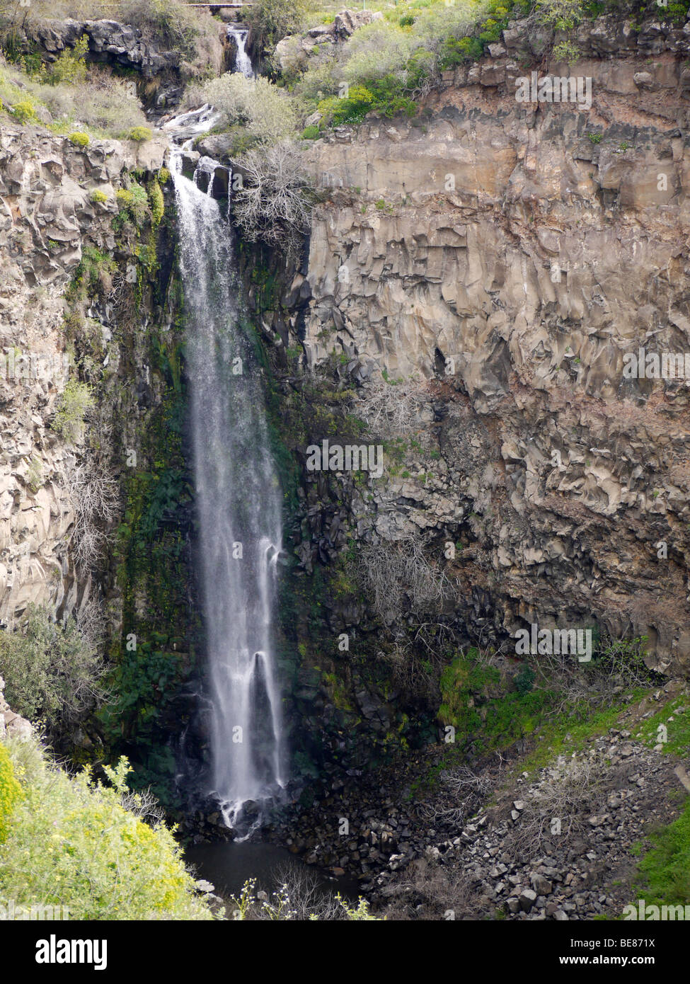 Israel, Golan Heights, Gamla waterfall Nature reserve Stock Photo - Alamy