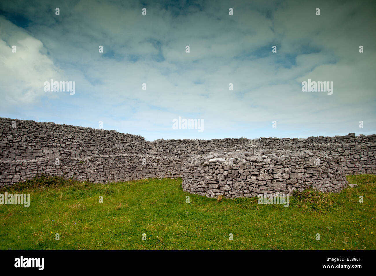 An ancient celtic fort on the island of Inishmor in the aran islands ...