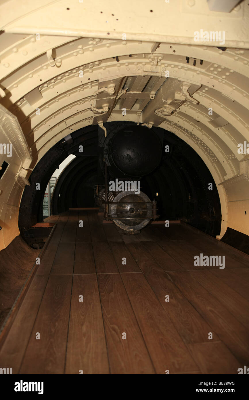 Inside the Submarine "Holland 1" at the Royal Navy Submarine Museum ...