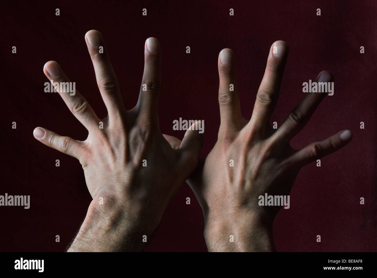 Hands splayed hi-res stock photography and images - Alamy
