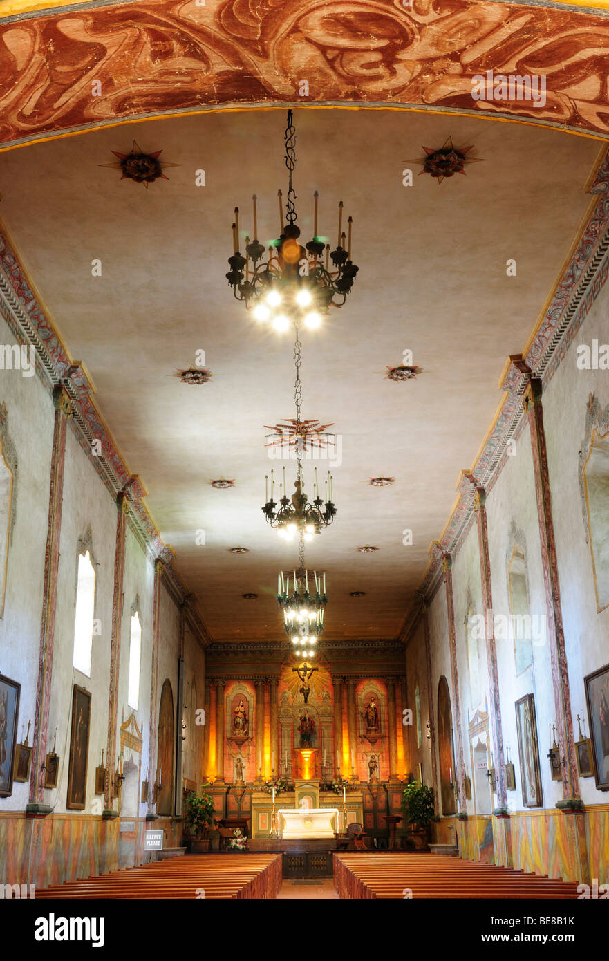 Mission santa barbara interior hi-res stock photography and images - Alamy