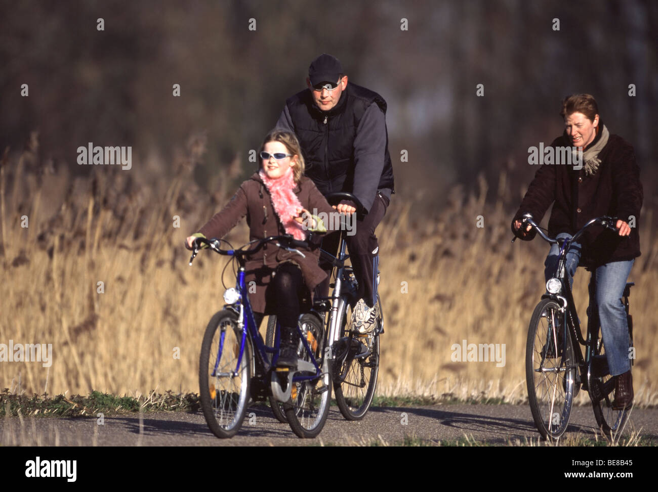 Fietsers, Belgi Bikers, Belgium Stock Photo - Alamy
