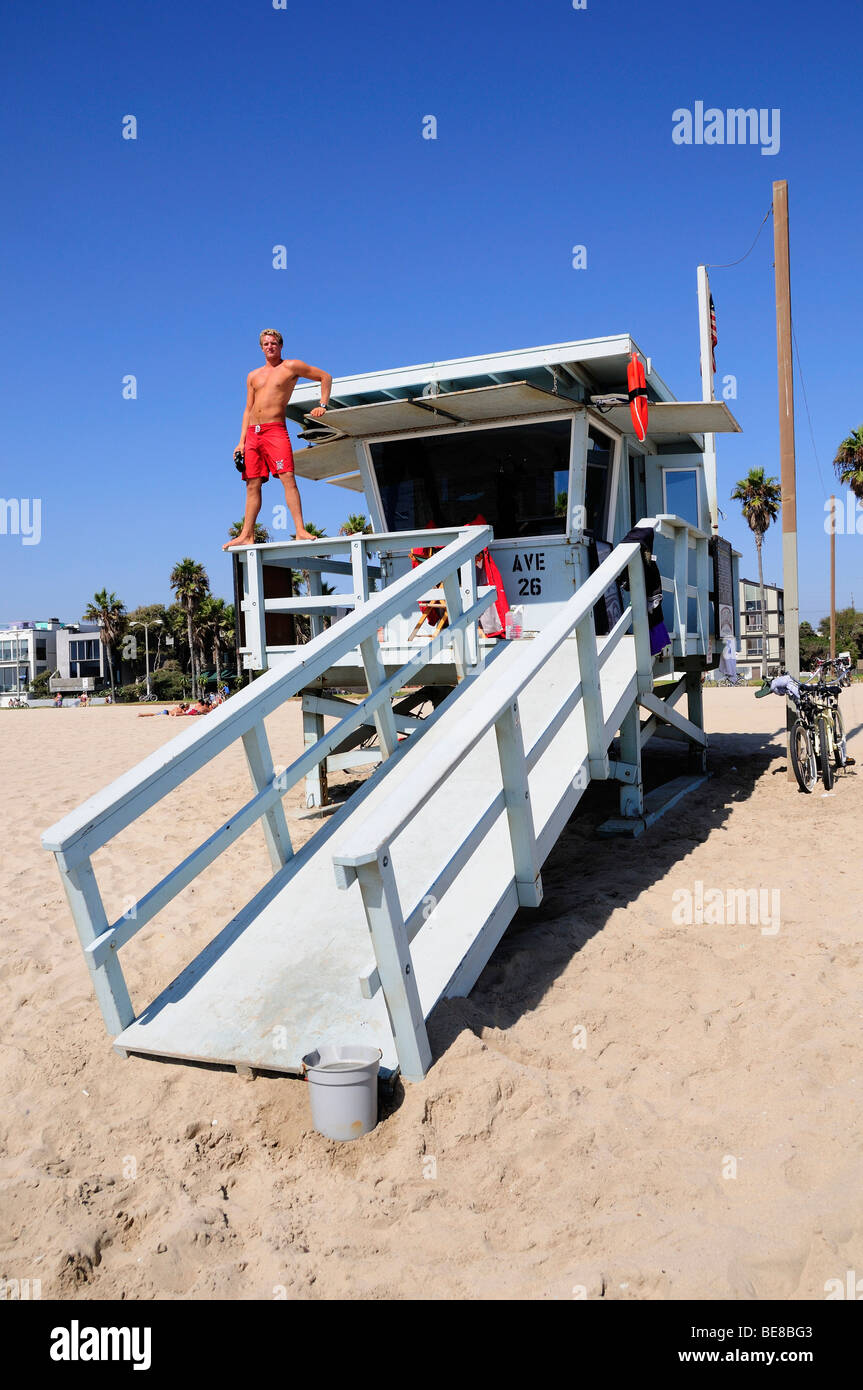 Lifeguard post venice beach hi-res stock photography and images - Alamy