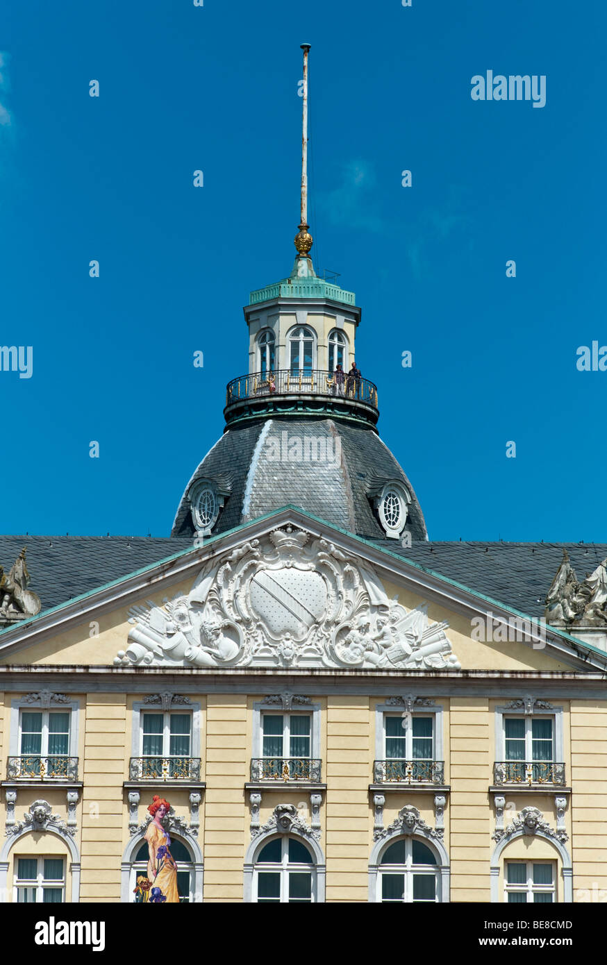 Facade, Karlsruhe Palace, Baden State Museum since 1921, Karlsruhe ...