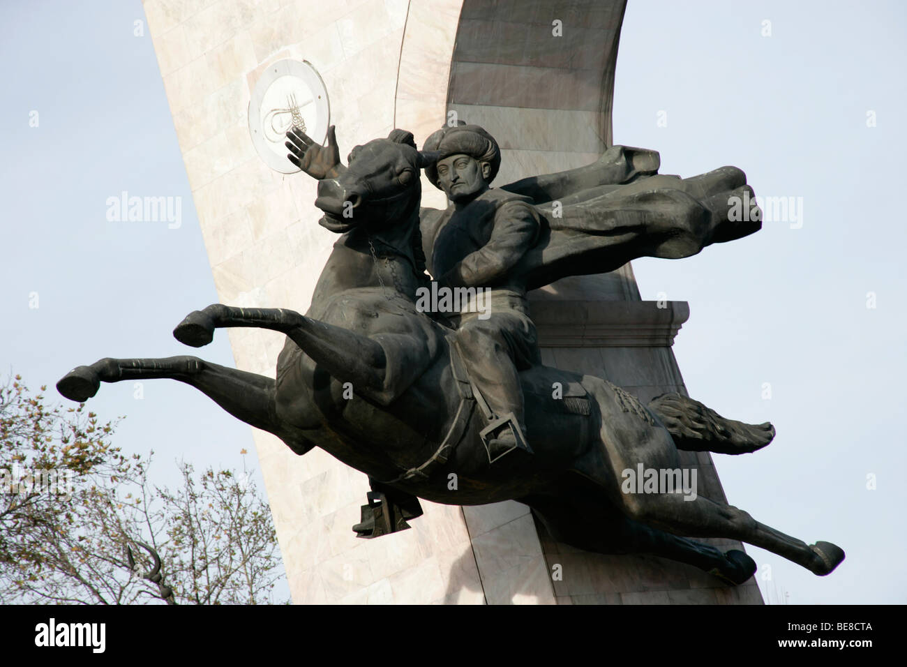 Statue of the Ottoman pirate Barbarossa, or Redbeard, in Besiktas ...