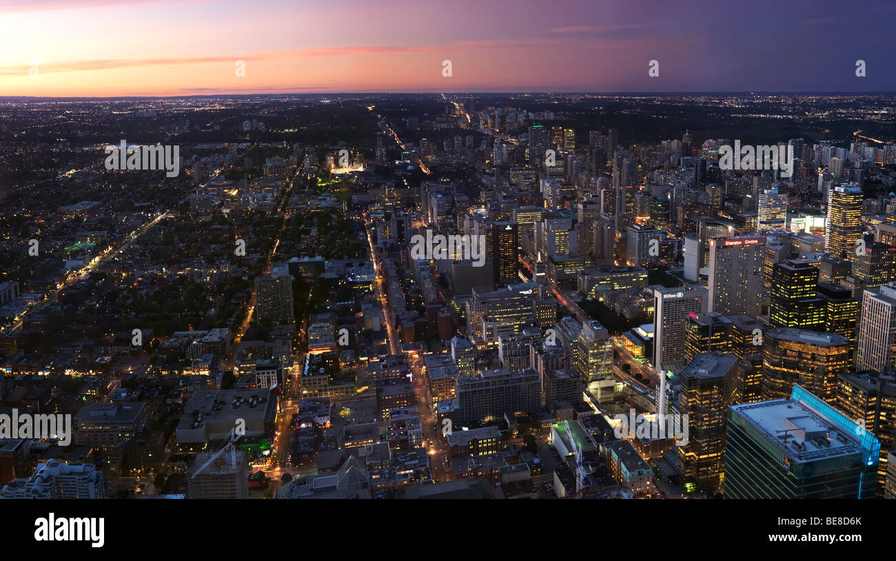 City of Toronto downtown panoramic view during sunset Stock Photo - Alamy